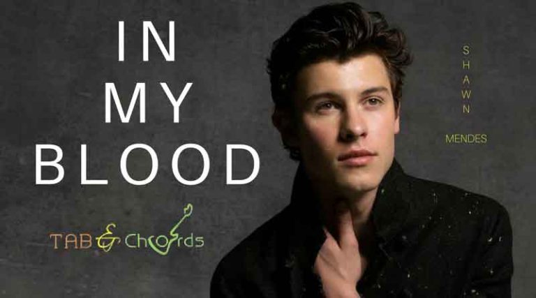 In My Blood Chords - Shawn Mendes - Tab and Chord